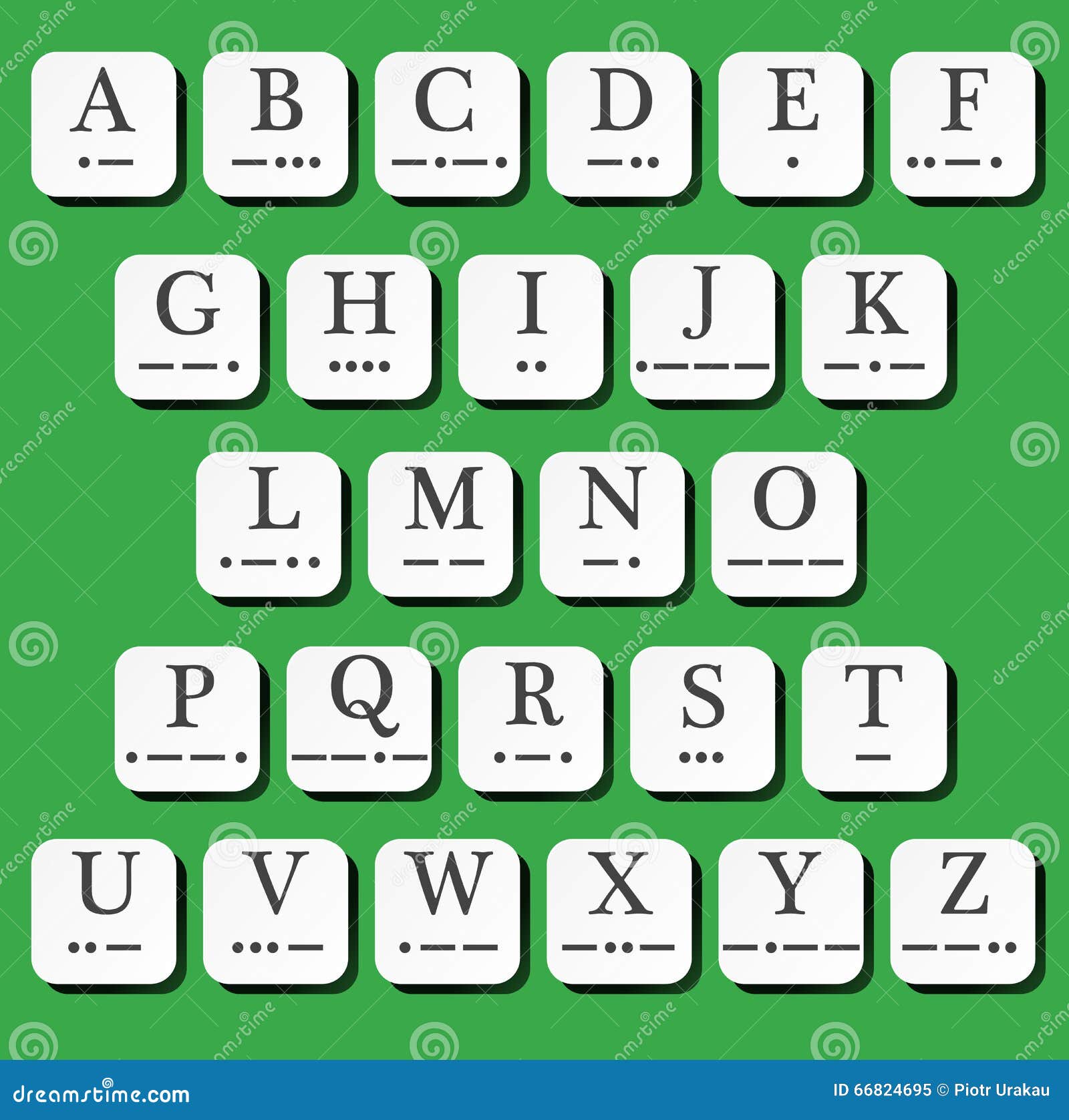 Alfabet met morsecode vector illustratie. Illustration of hand - 66824695