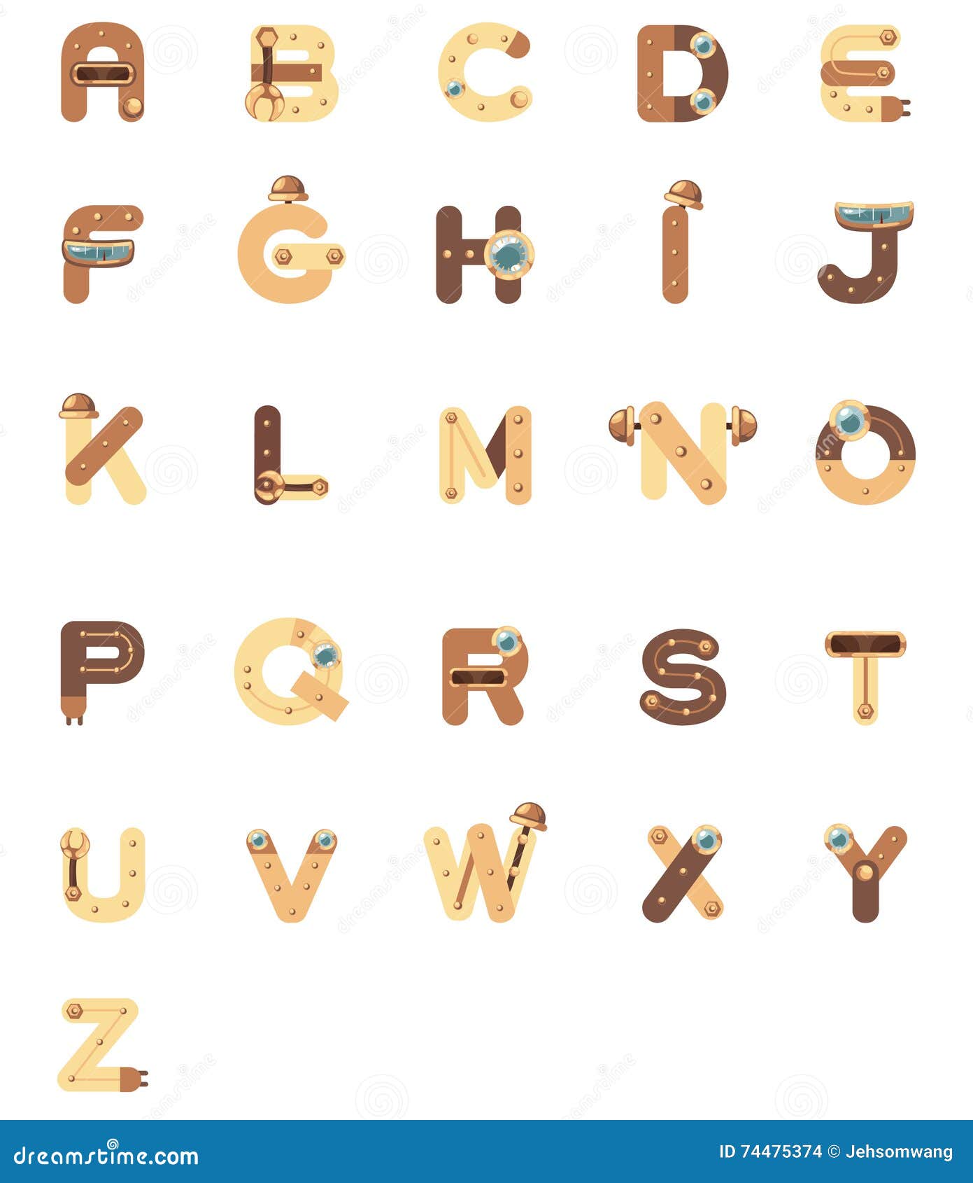 Alfabeta-zrobot, vektor vektor illustrationer. Illustration av stil ...