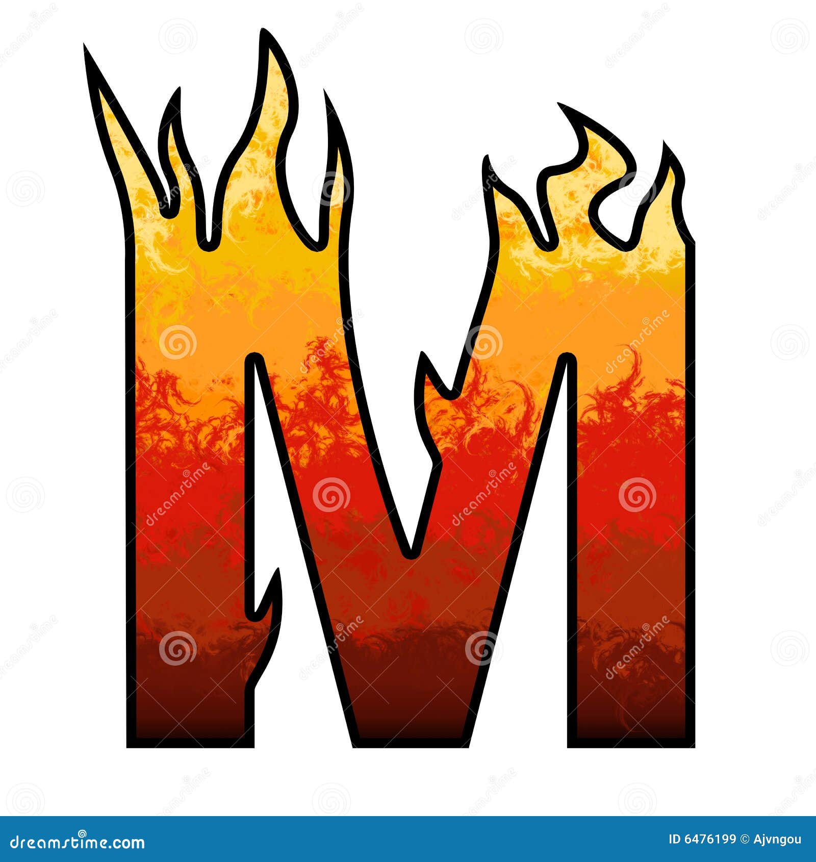 Alfabetet flamm bokstav M stock illustrationer. Illustration av ...