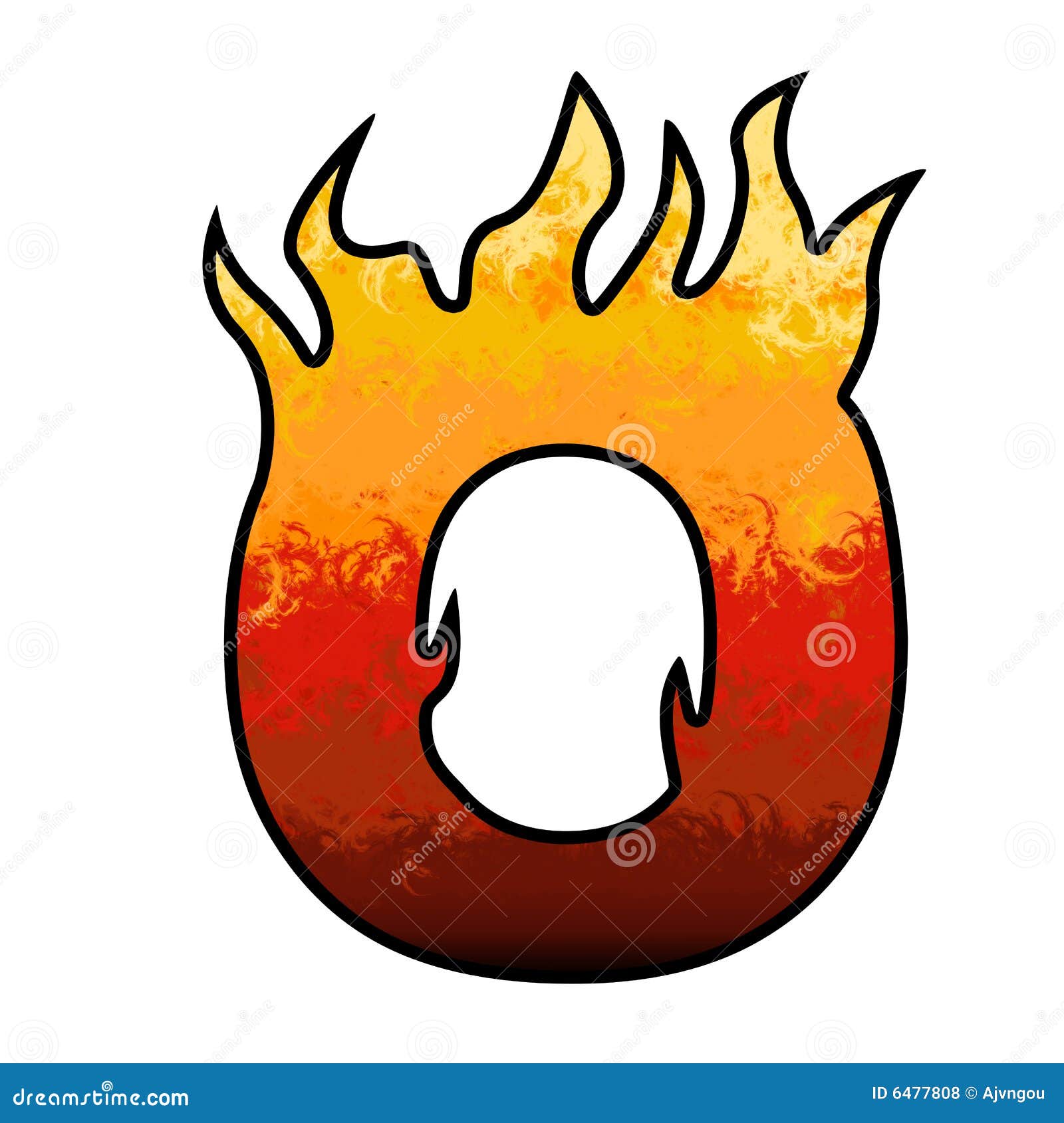 Alfabetet flamm bokstav o stock illustrationer. Illustration av ...
