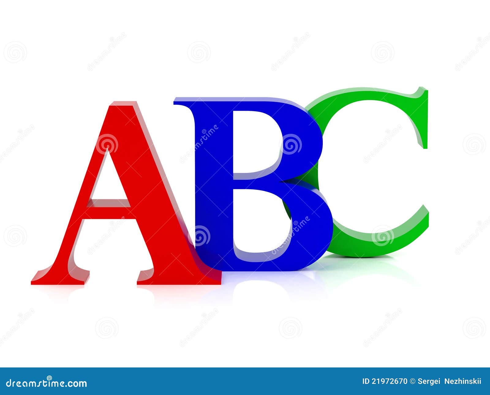 Alfabetet letters tre stock illustrationer. Illustration av rött - 21972670