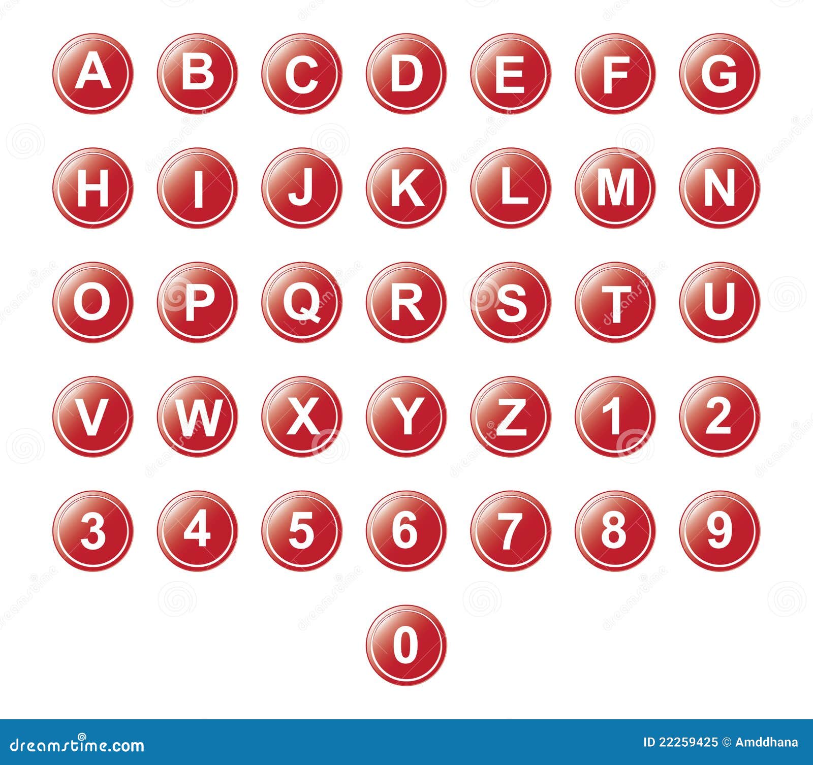 Alfabetisch Pictogram stock illustratie. Illustration of rood - 22259425