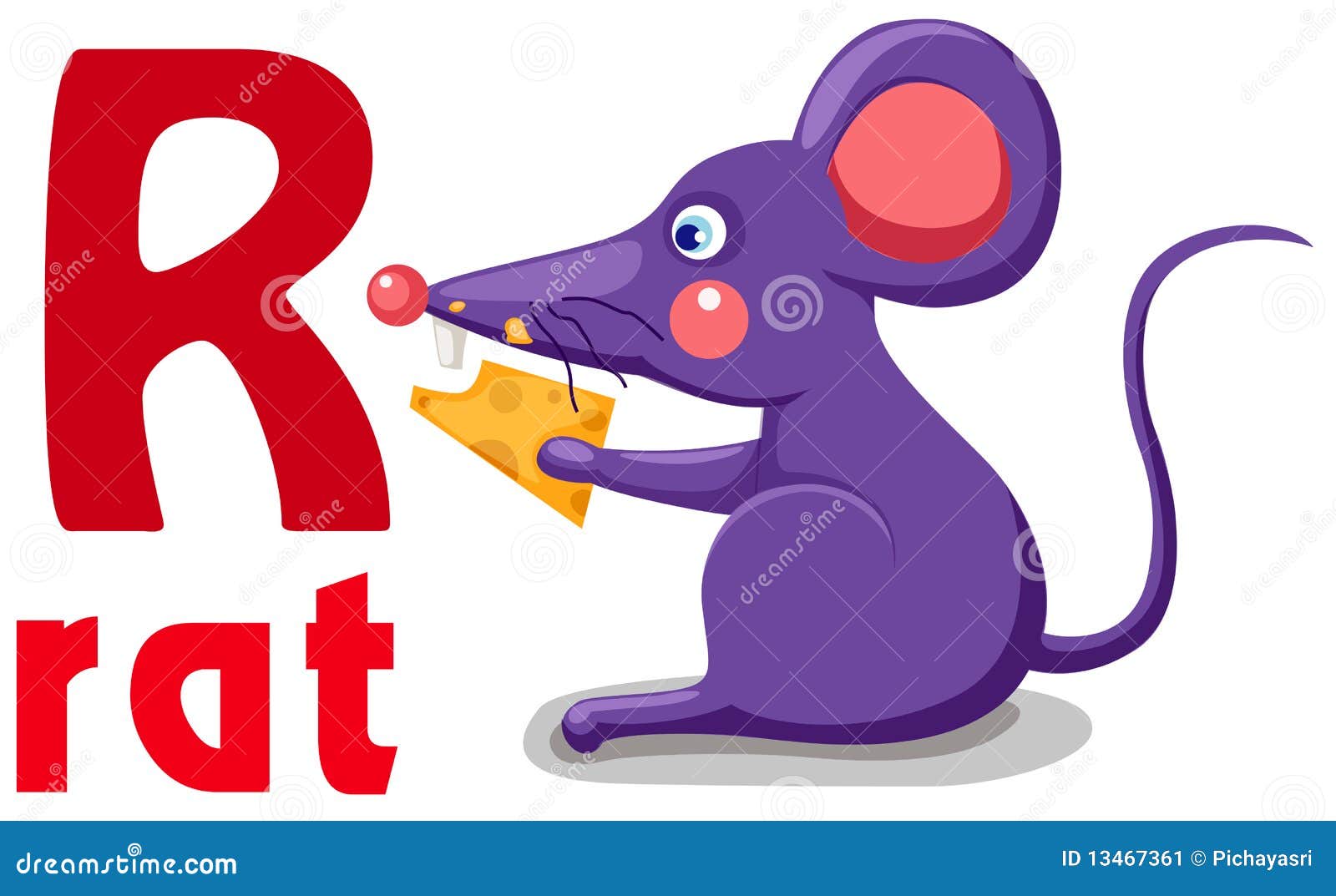 Alfabeto animal R ilustración del vector. Ilustración de aprenda - 13467361