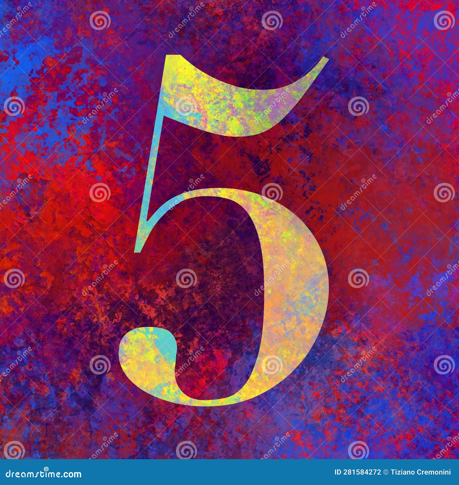 Alphabet Made of Serif Letters with Multicolored Digital Painting ...