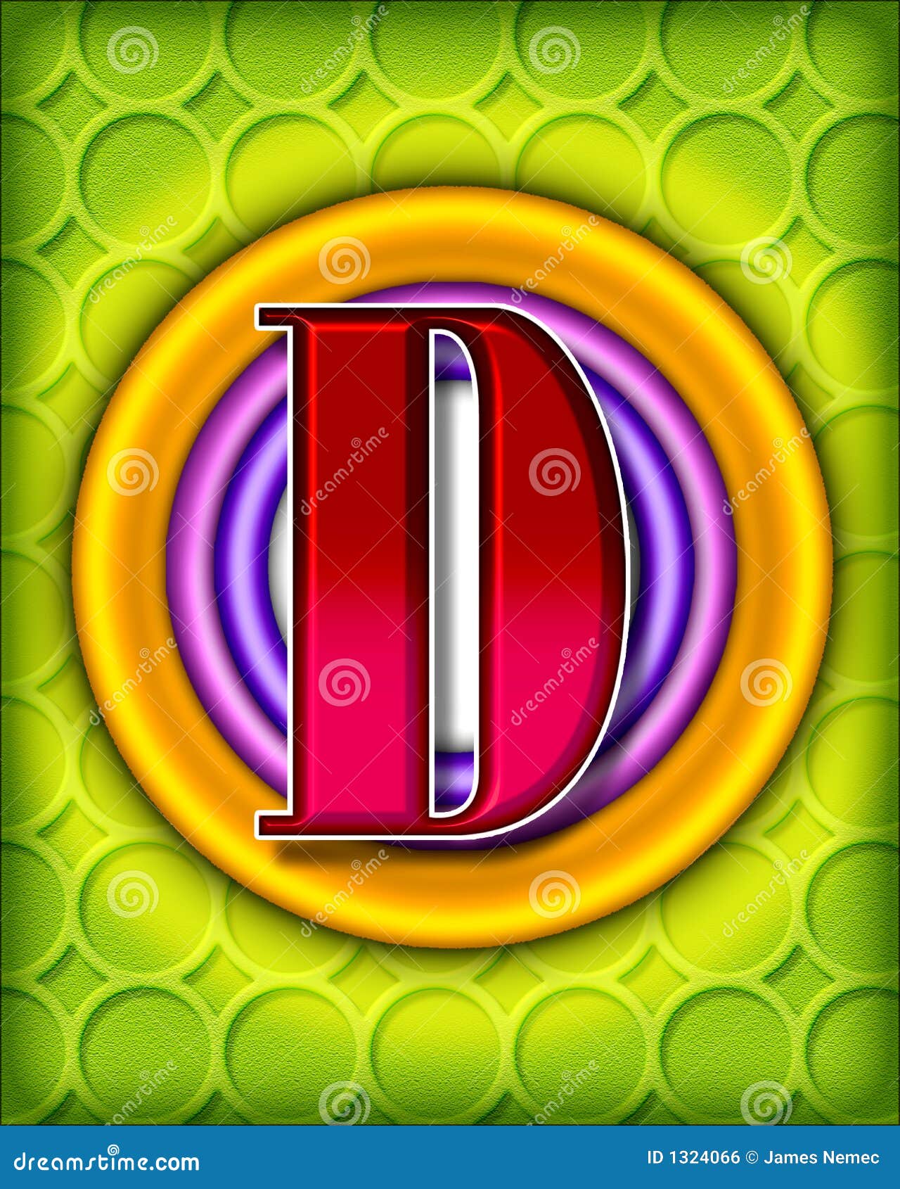 Alfabeto circular - D stock de ilustración. Ilustración de aniversario ...