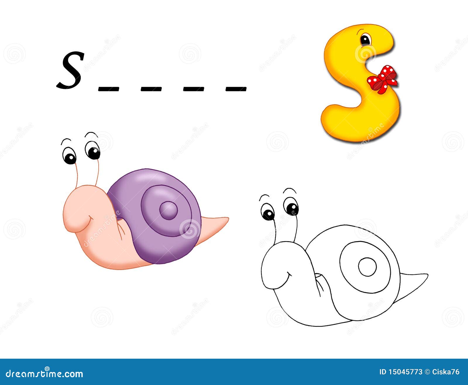 Alfabeto coloreado - S stock de ilustración. Ilustración de aislado ...