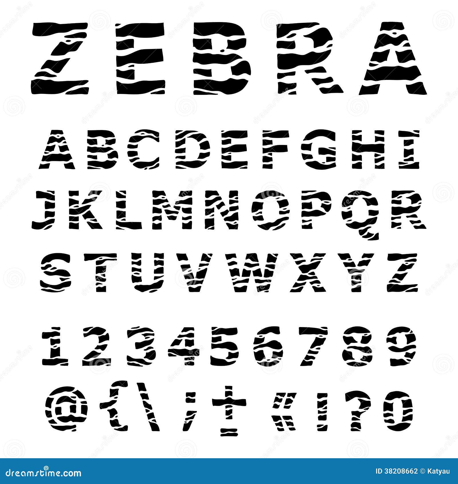 Alfabeto da ZEBRA. ilustração stock. Ilustração de animal - 38208662