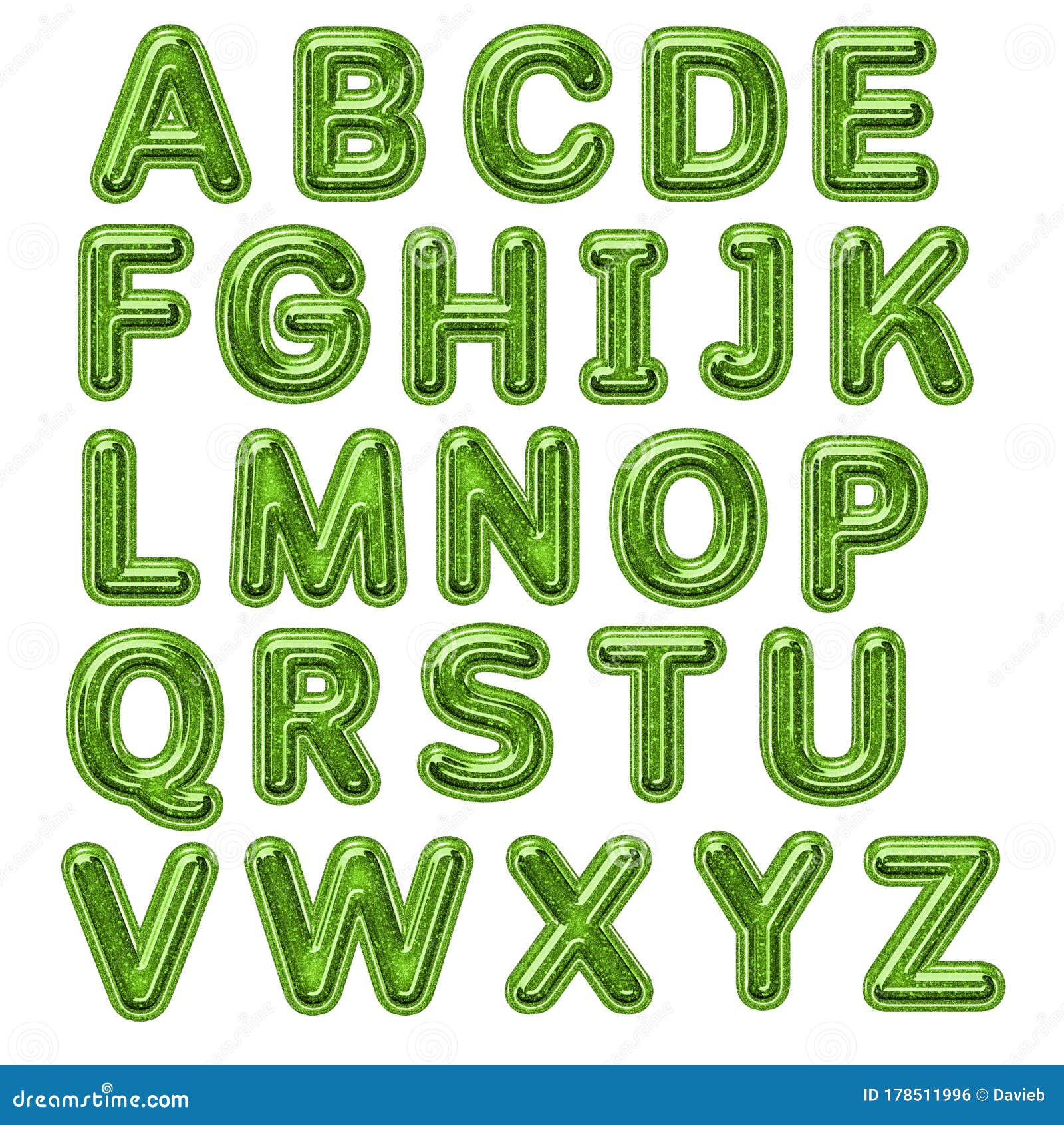 Green glitter alphabet stock de ilustración. Ilustración de brillo ...