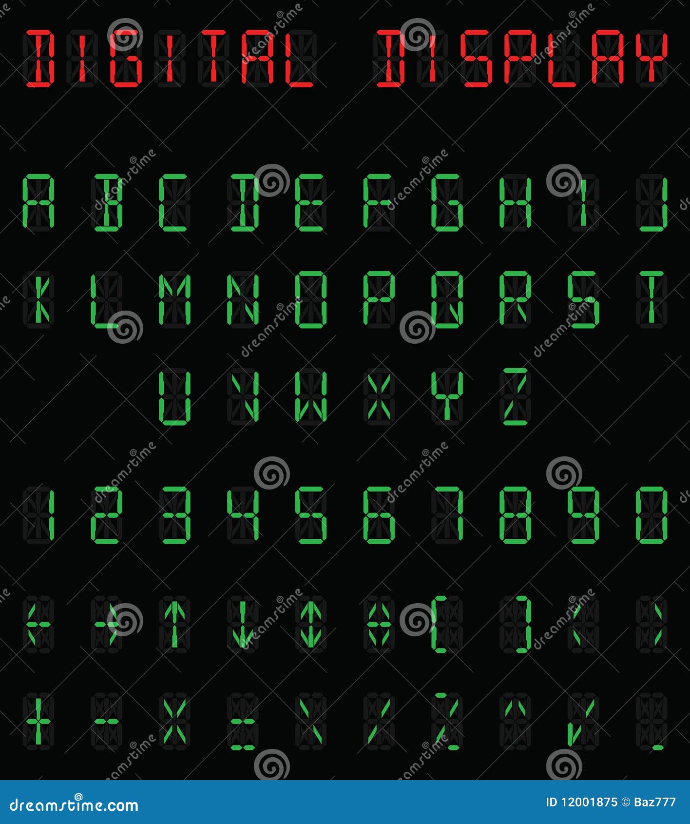 Alfabeto de Digitas ilustração do vetor. Ilustração de aprendizagem ...