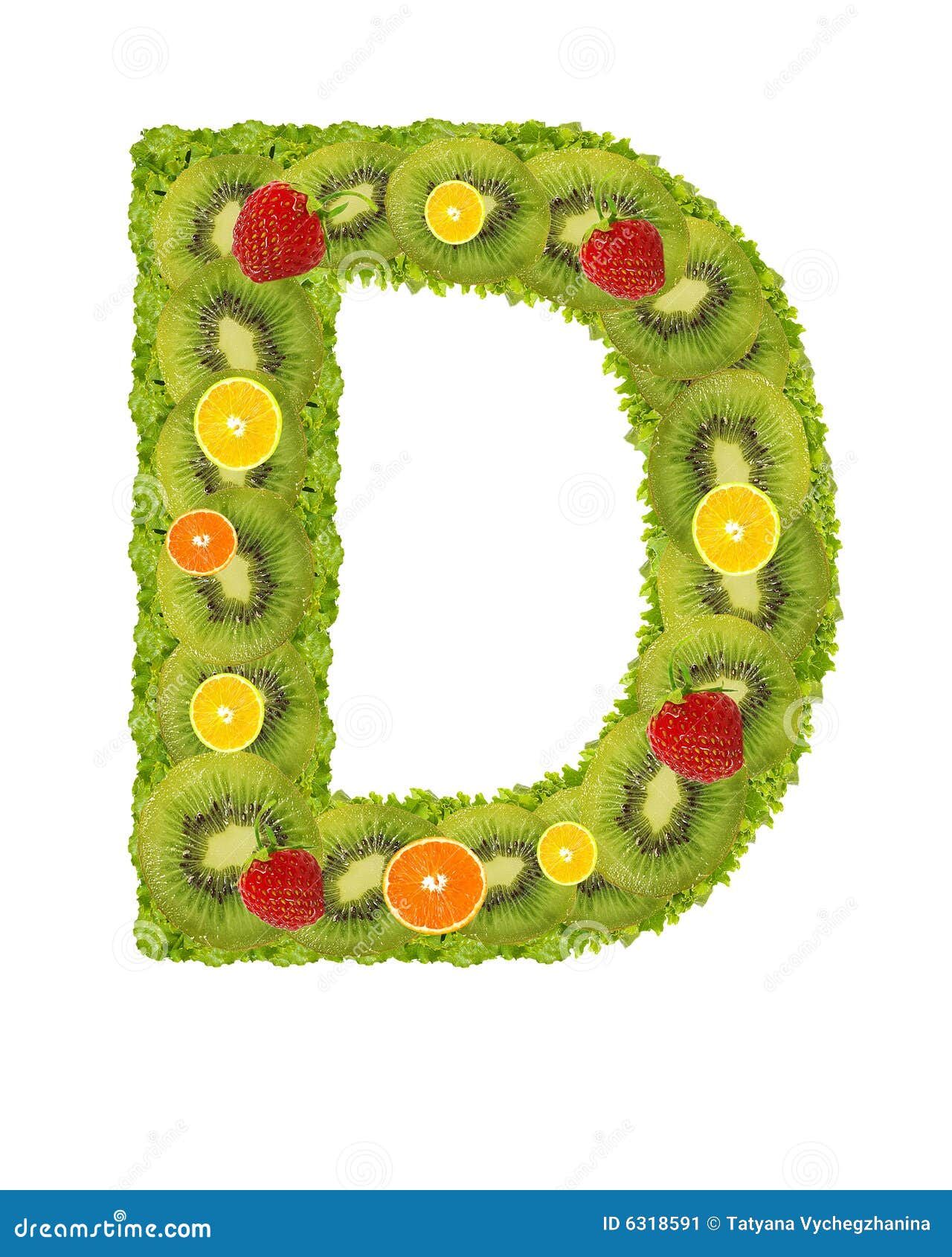 Alfabeto de la fruta - D stock de ilustración. Ilustración de colorido ...