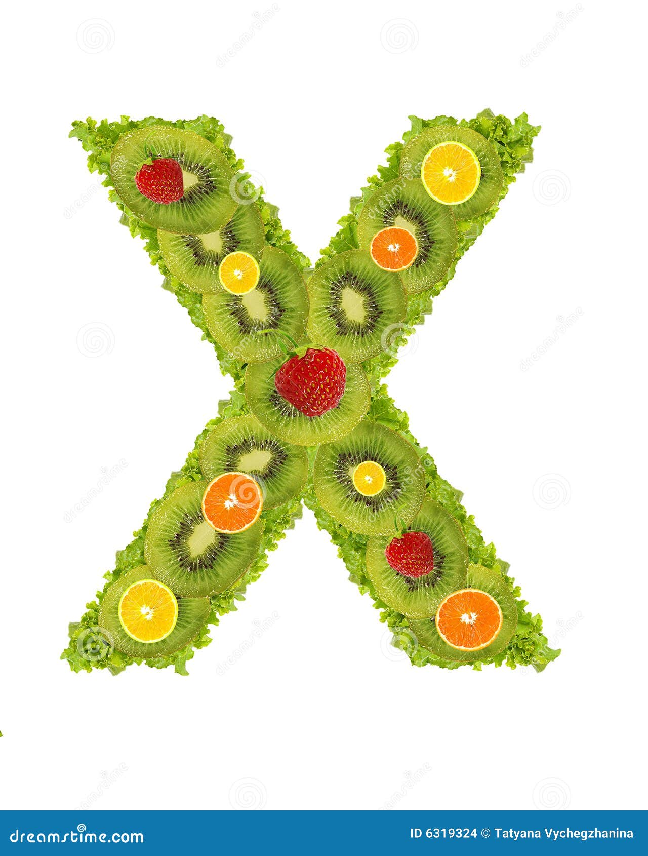 Alfabeto de la fruta - X stock de ilustración. Ilustración de lechuga ...