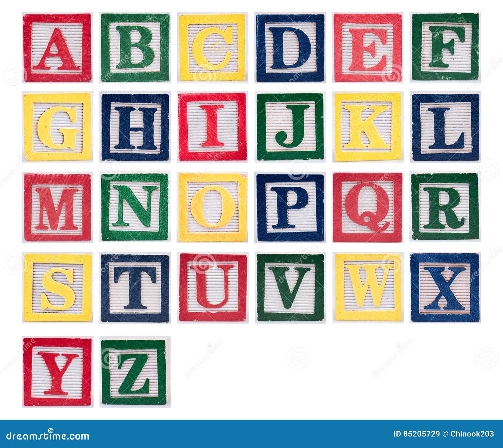 Alfabeto De Letras De Bloco De Madeira Imagem de Stock - Imagem de ...