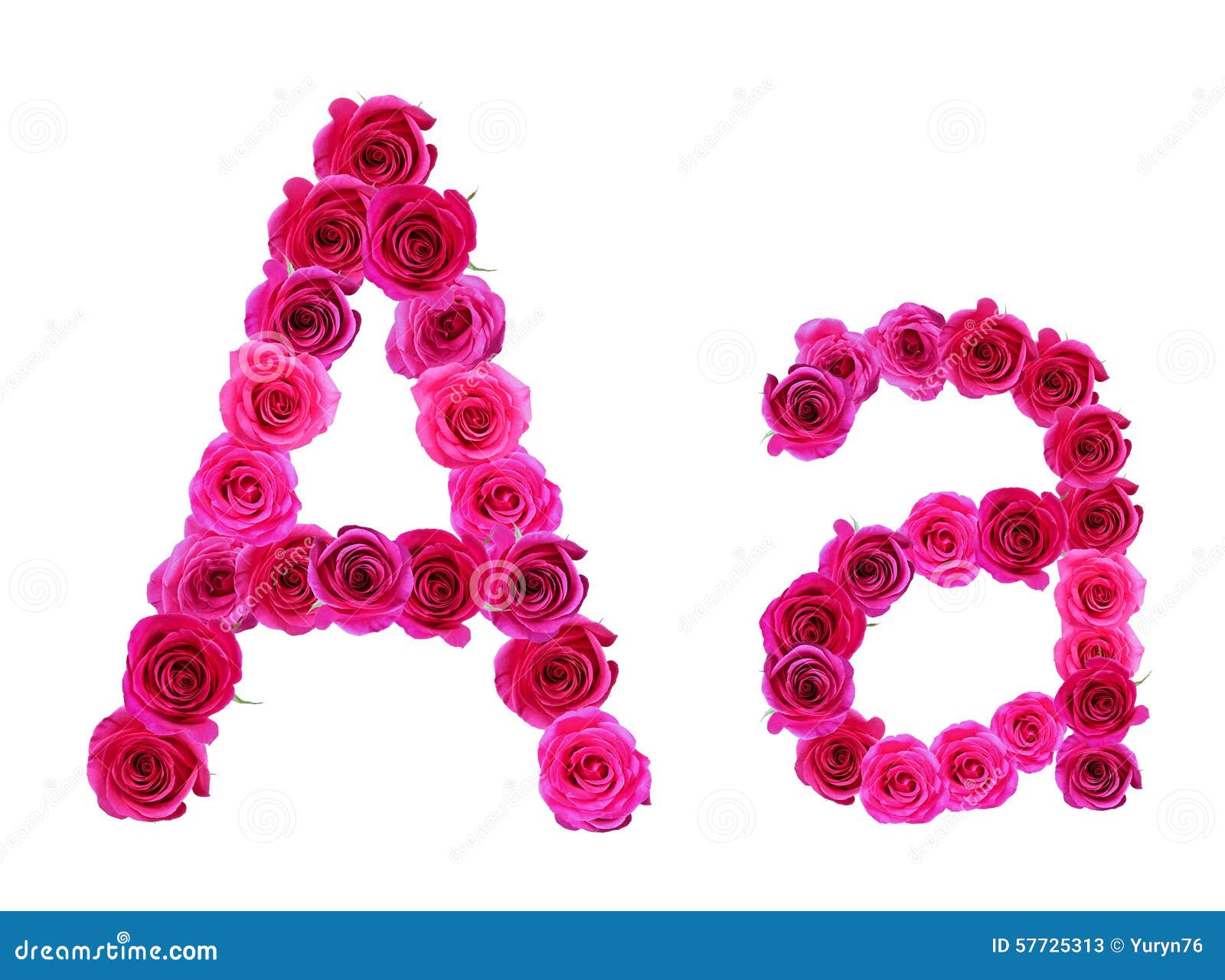 Alfabeto de rosas imagen de archivo. Imagen de hoja, travieso - 57725313