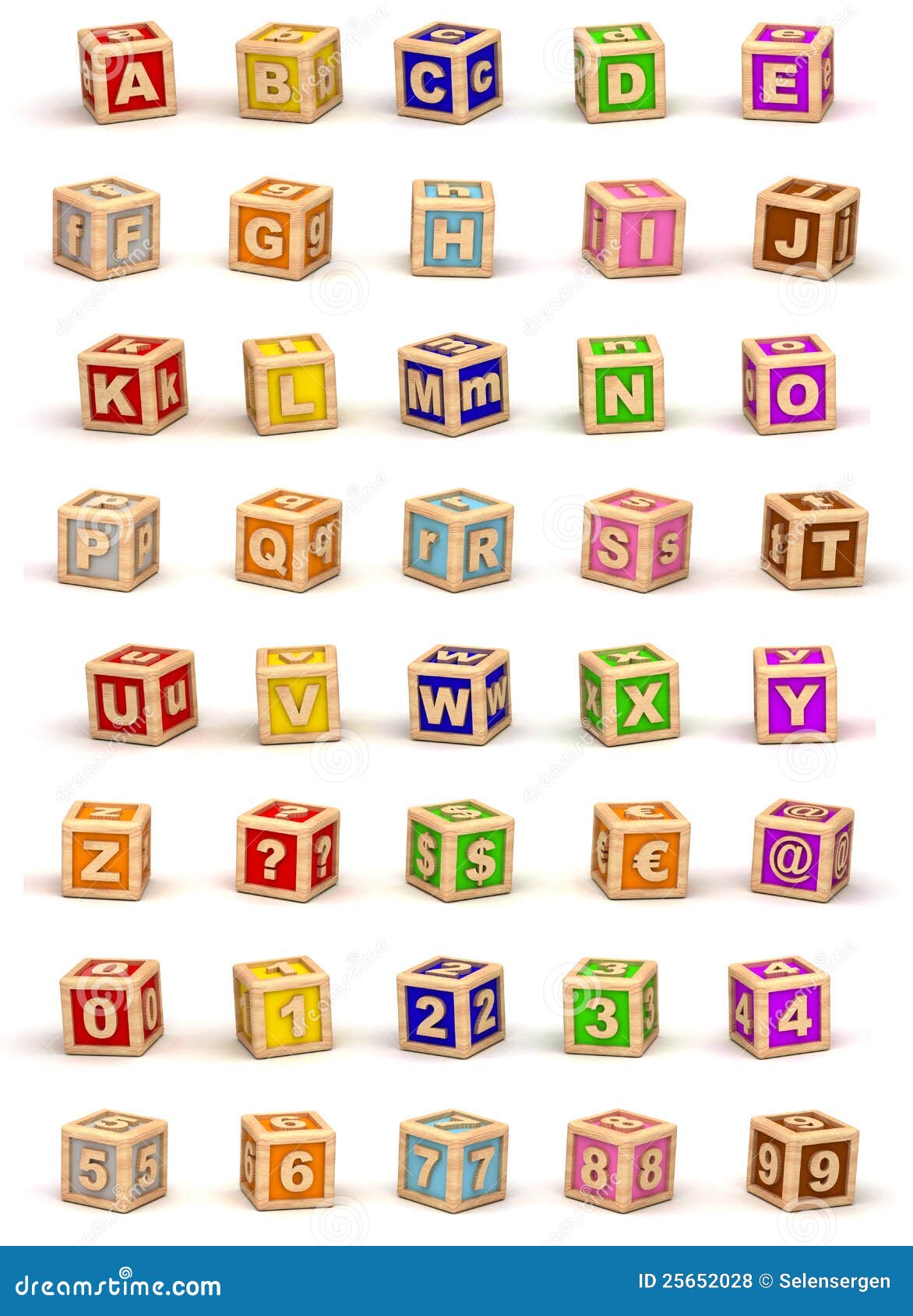 Alfabeto del cubo stock de ilustración. Ilustración de generado - 25652028