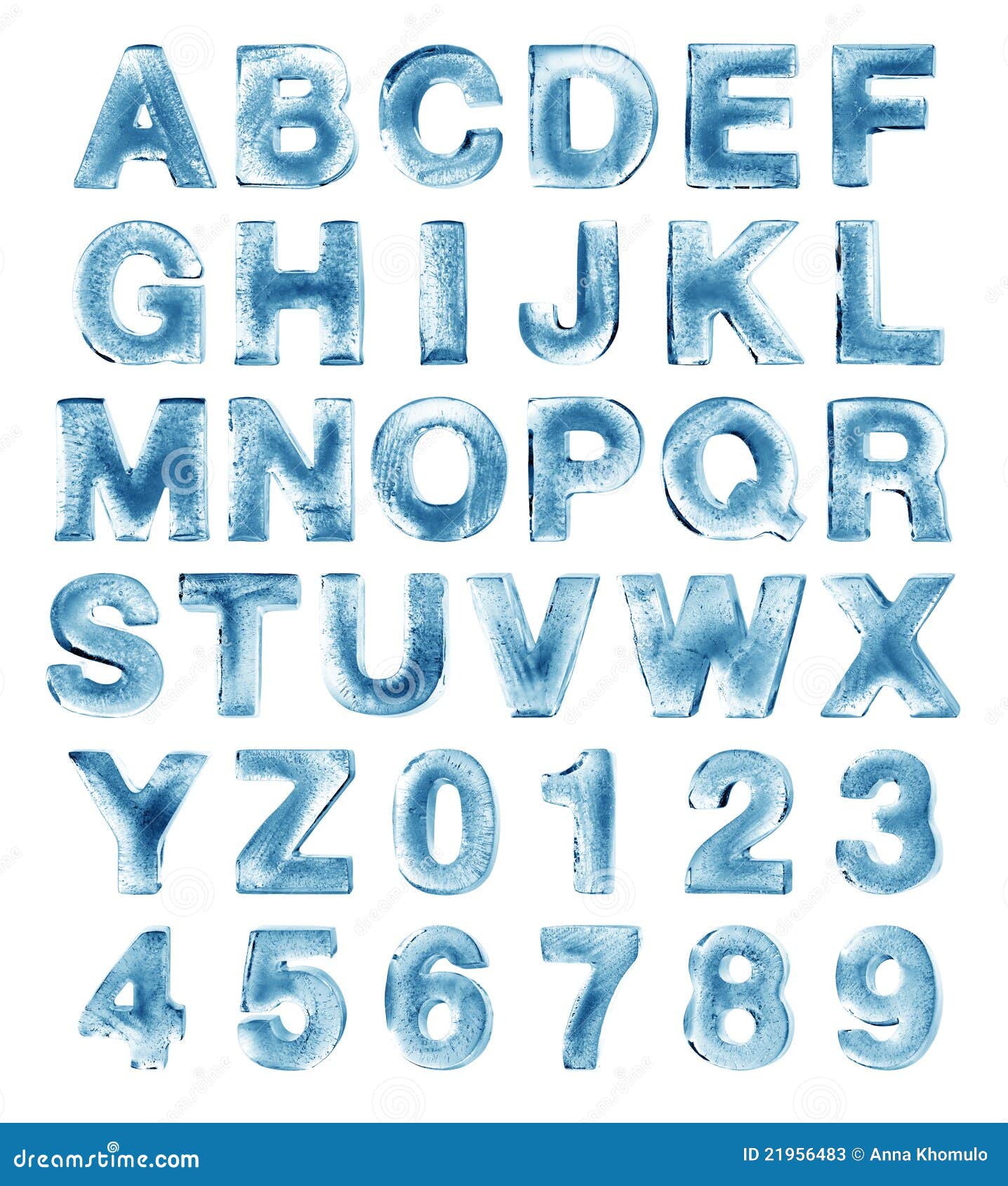 Alfabeto del hielo imagen de archivo. Imagen de alfabeto - 21956483