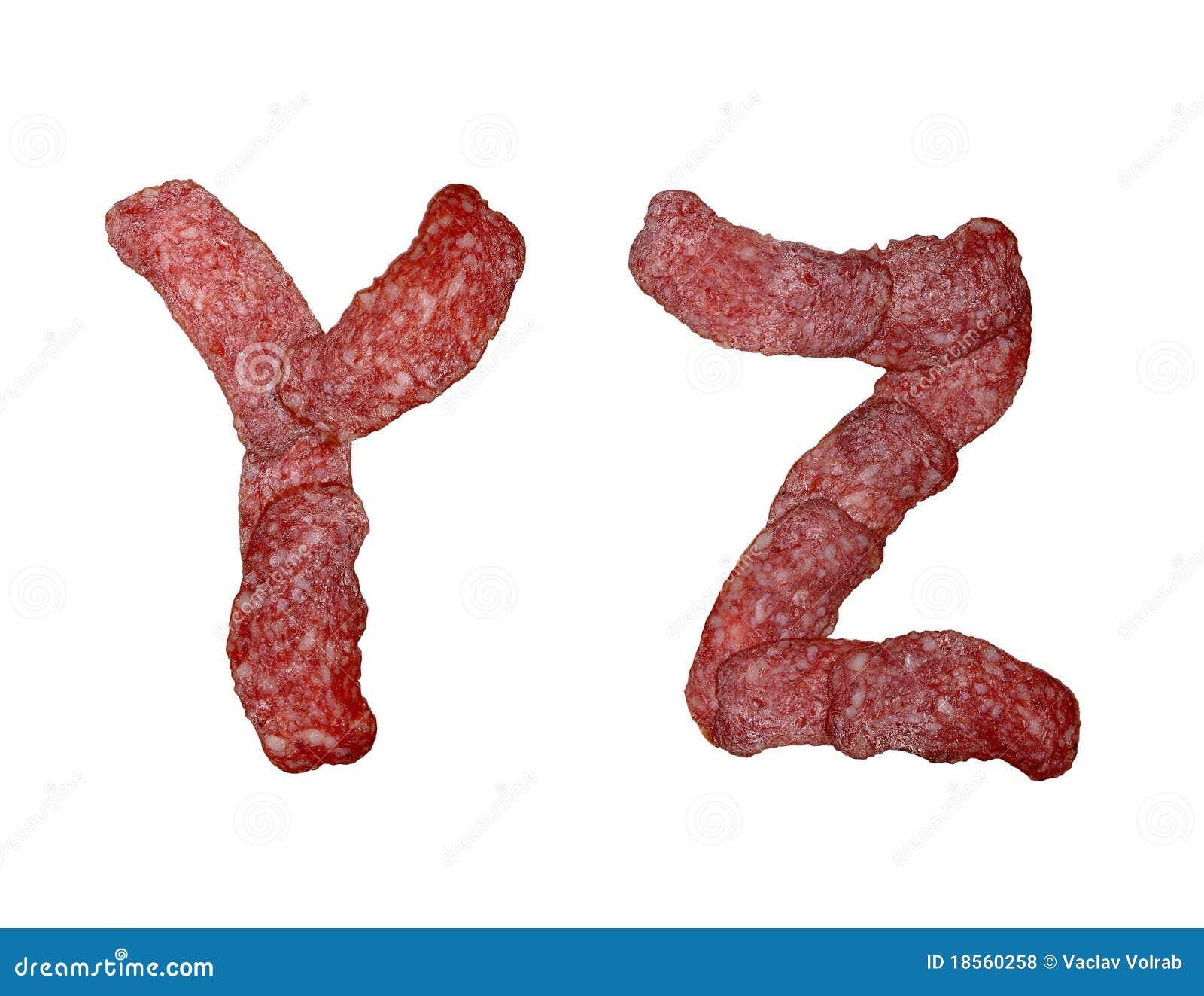 Alfabeto del salami foto de archivo. Imagen de especia - 18560258
