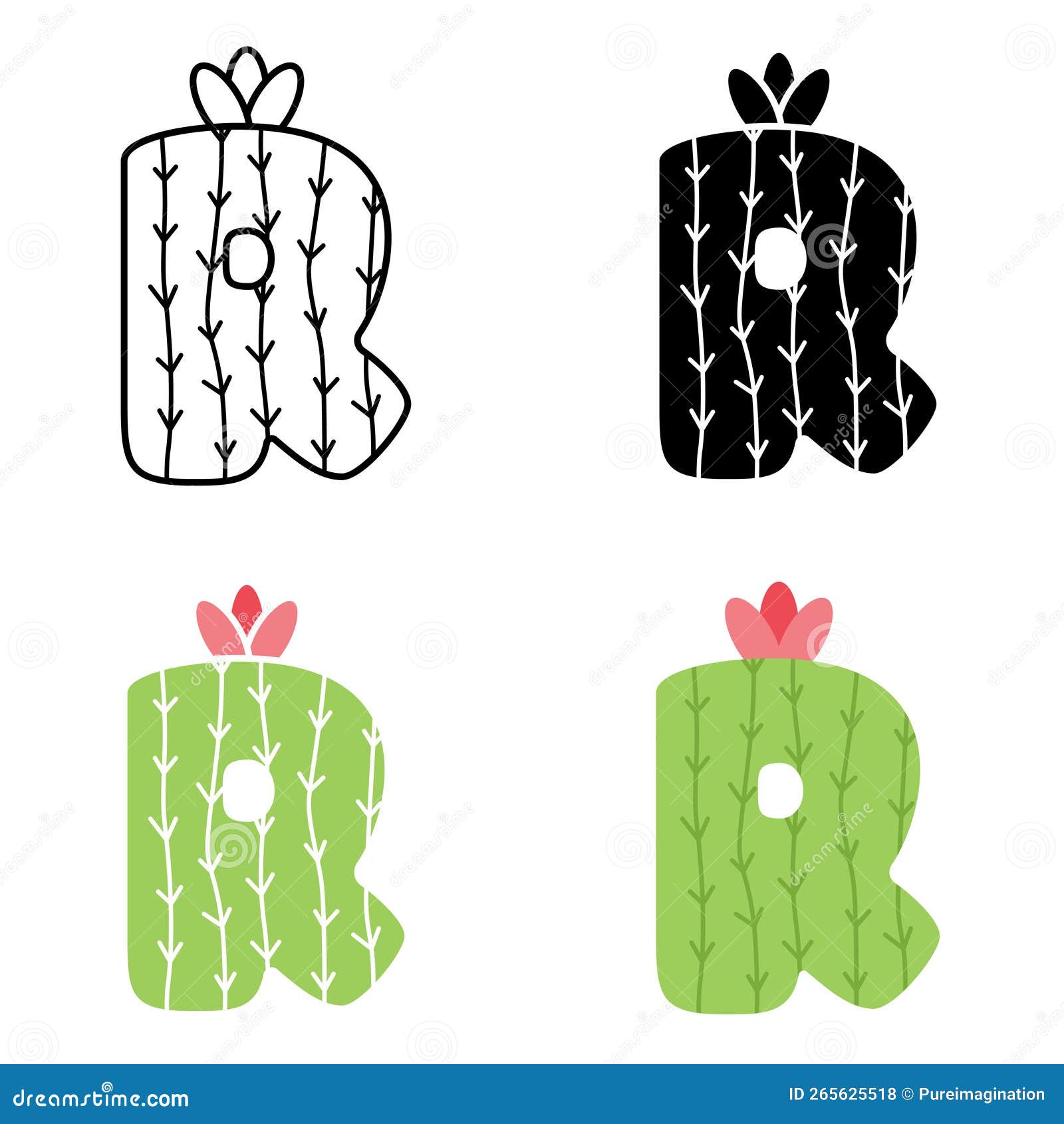 Alfabeto R Em Estilo Plano Isolado Ilustração do Vetor - Ilustração de ...