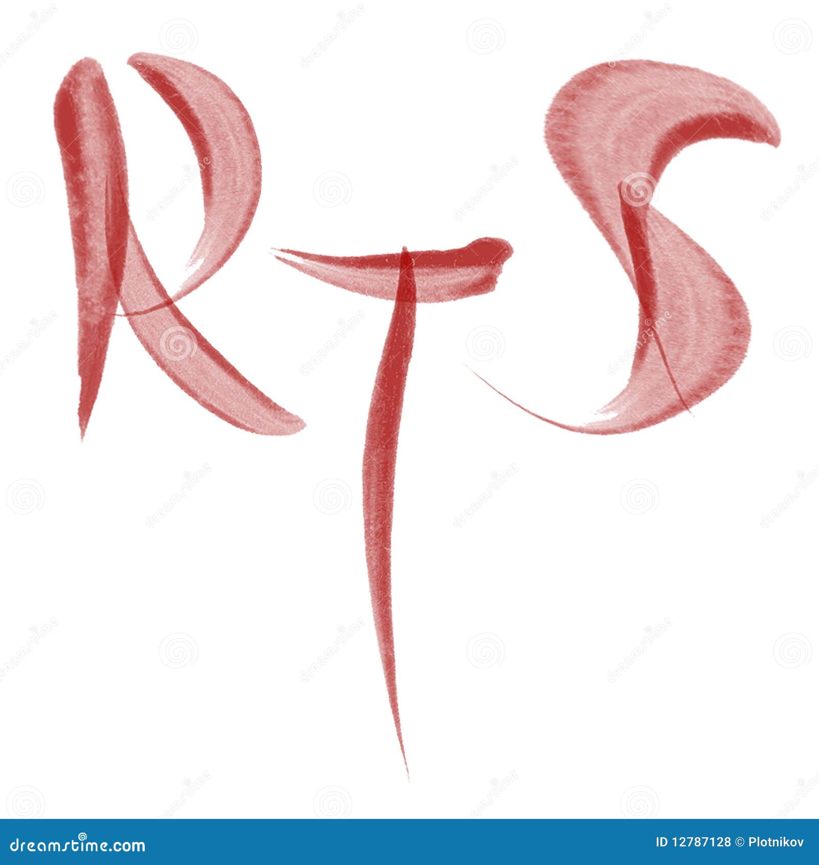 Alfabeto Rojo Del Watercolour Stock de ilustración - Ilustración de ...