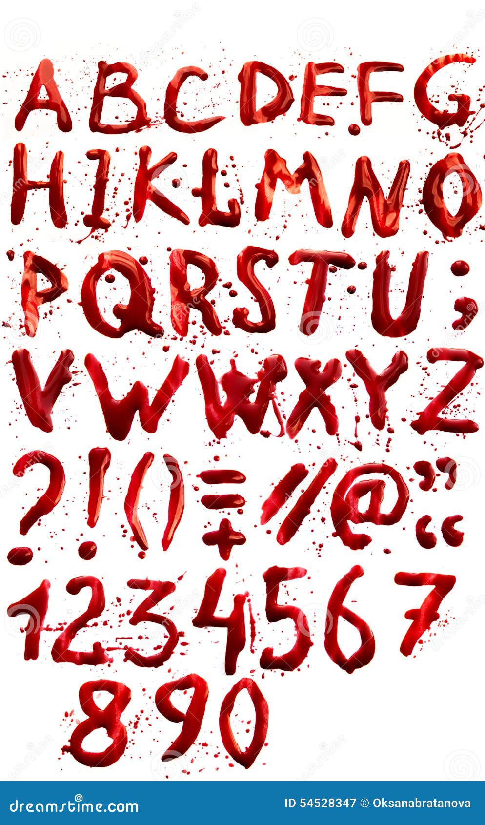 Alfabeto Sangriento Fuente Fotos - Libres de Derechos y Gratuitas de ...