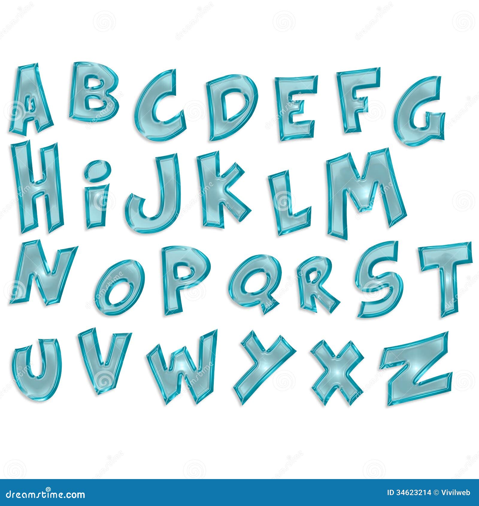 Alfabeto transparente ilustração stock. Ilustração de texto - 34623214