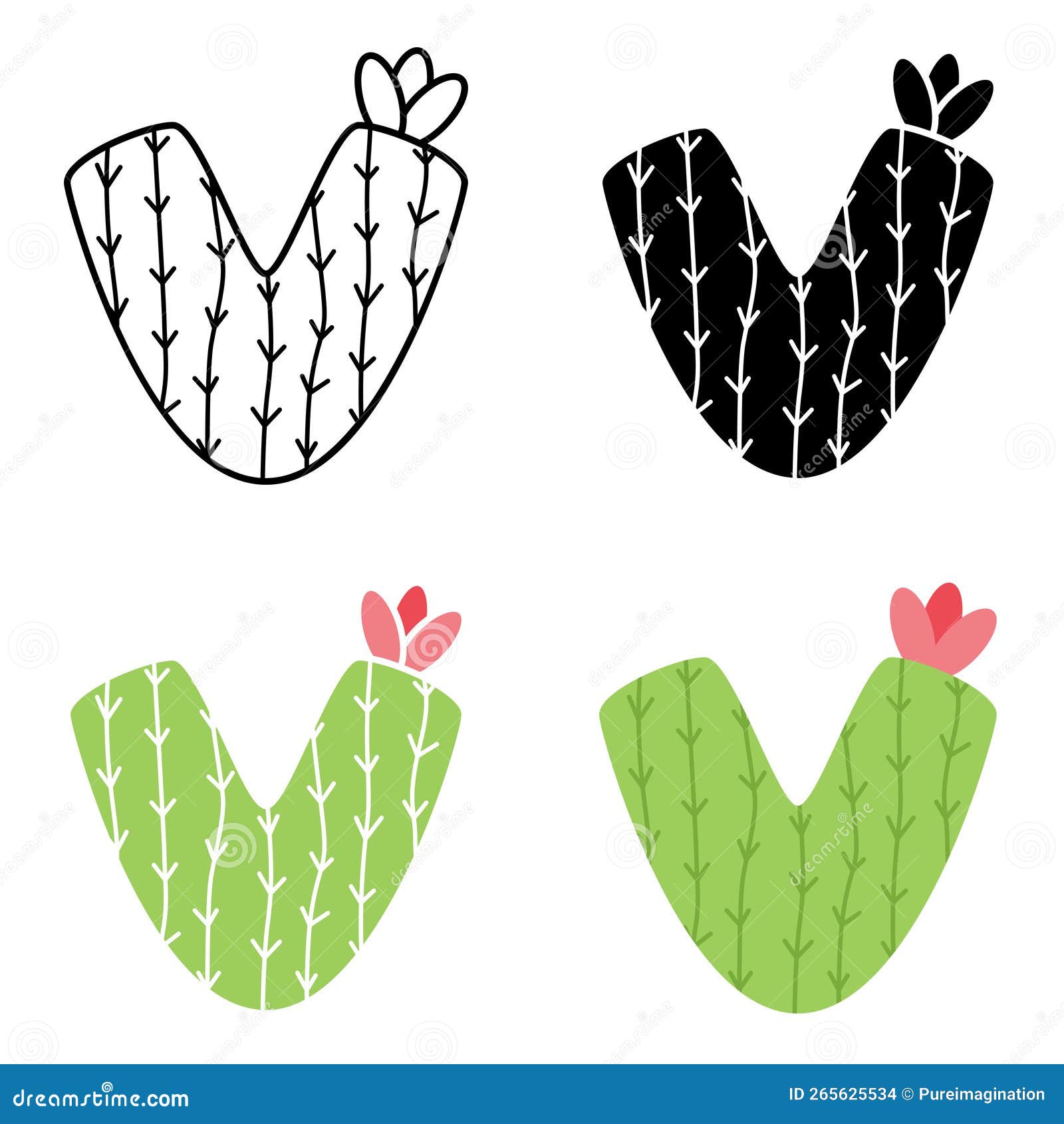 Alfabeto V En Forma Plana Aislado Ilustración del Vector - Ilustración ...