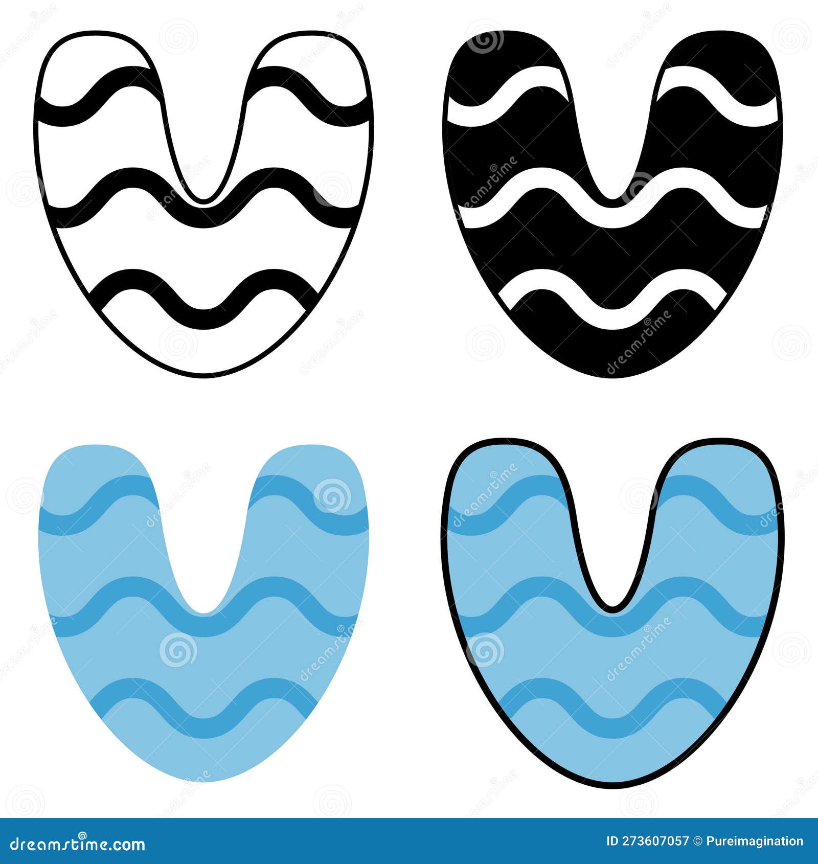 Alfabeto V En Forma Plana Aislado Ilustración del Vector - Ilustración ...