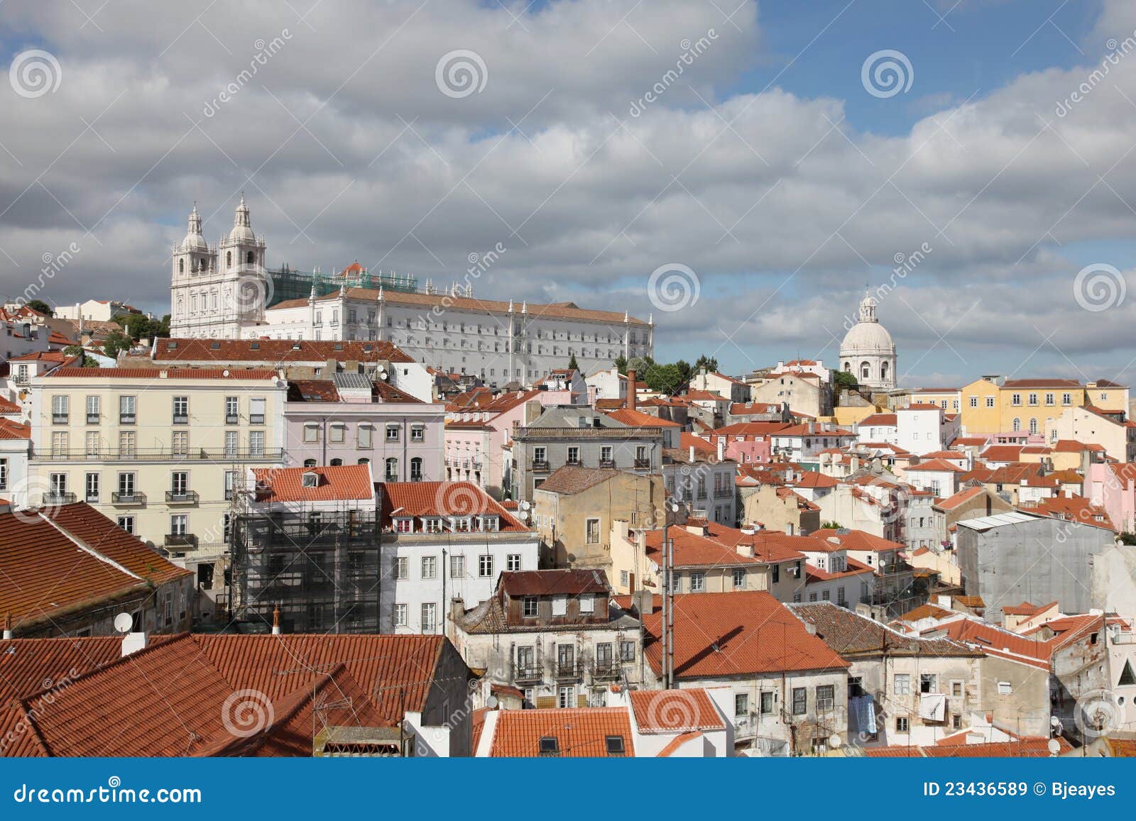 Alfama - Lisbon Portugal editorial stock image. Image of landmark ...