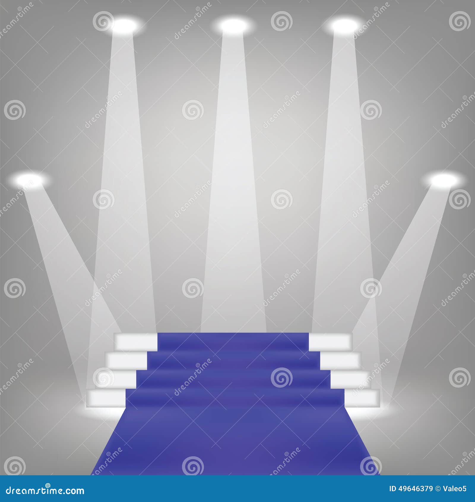 Alfombra azul ilustración del vector. Ilustración de entrada - 49646379