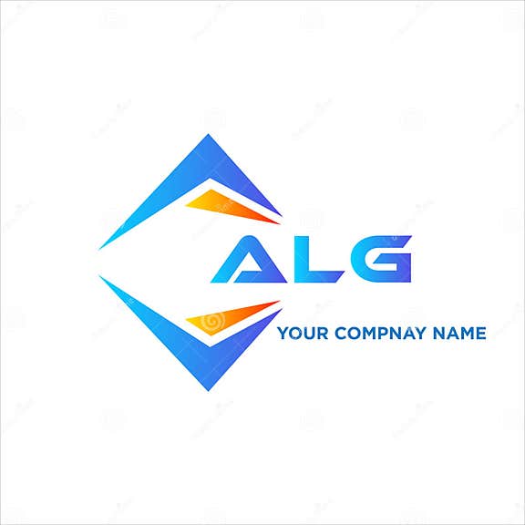 ALG Abstract Technology Logo Design on White Background. ALG Creative ...