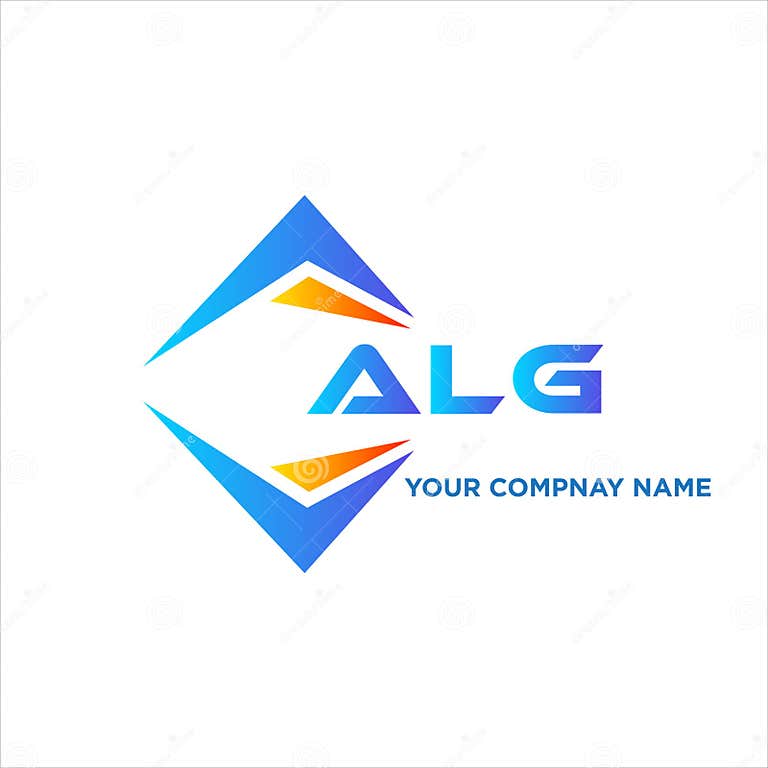 ALG Abstract Technology Logo Design on White Background. ALG Creative ...