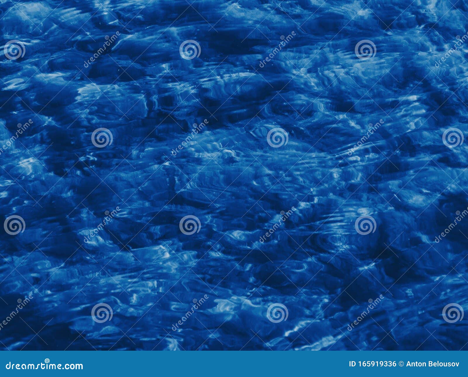 Algae in Clear Water. Classic Blue Nature Trend Background Stock Photo ...