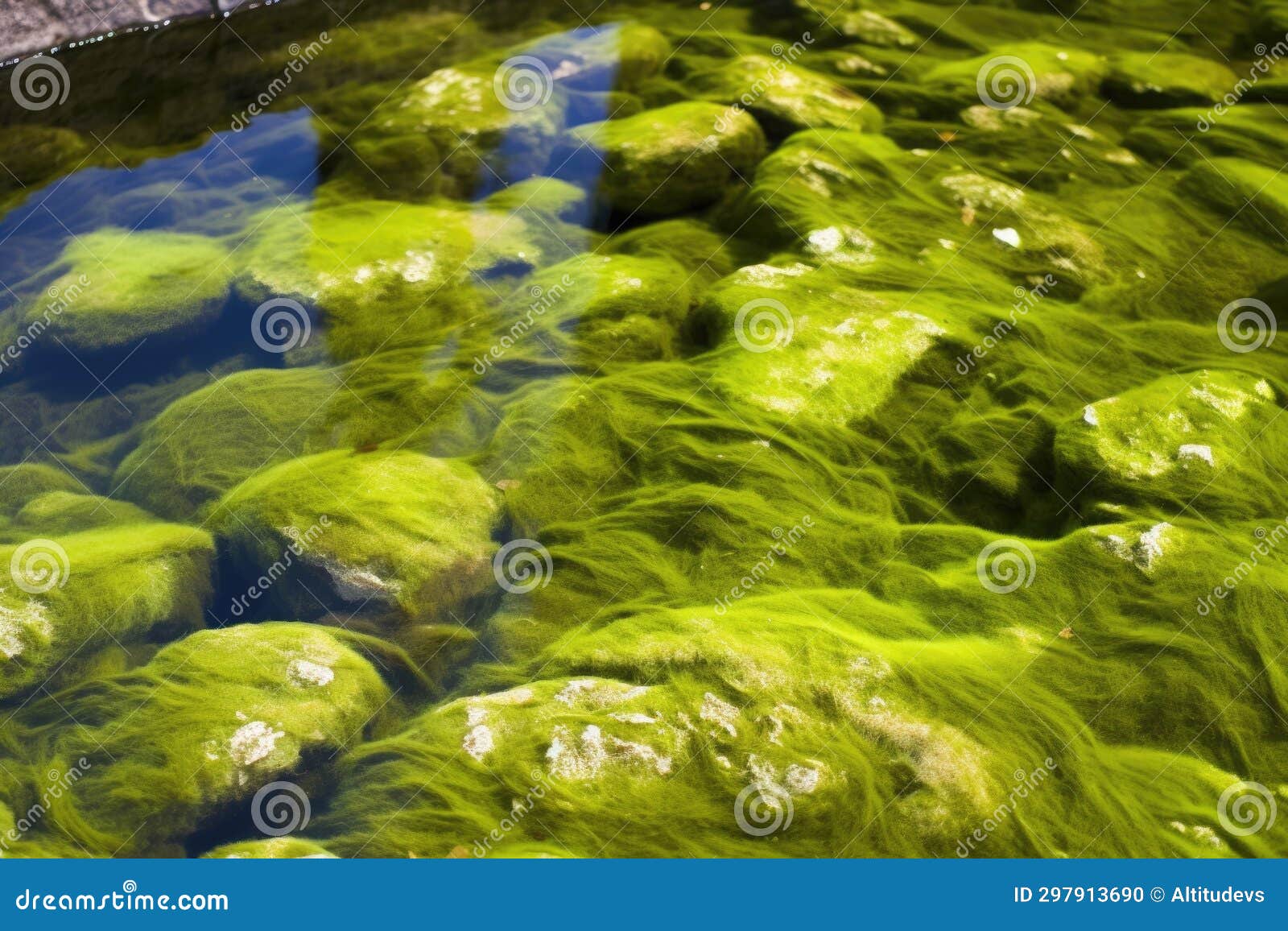 Algae Growing on the Surface of a Pond Stock Photo - Image of surface ...