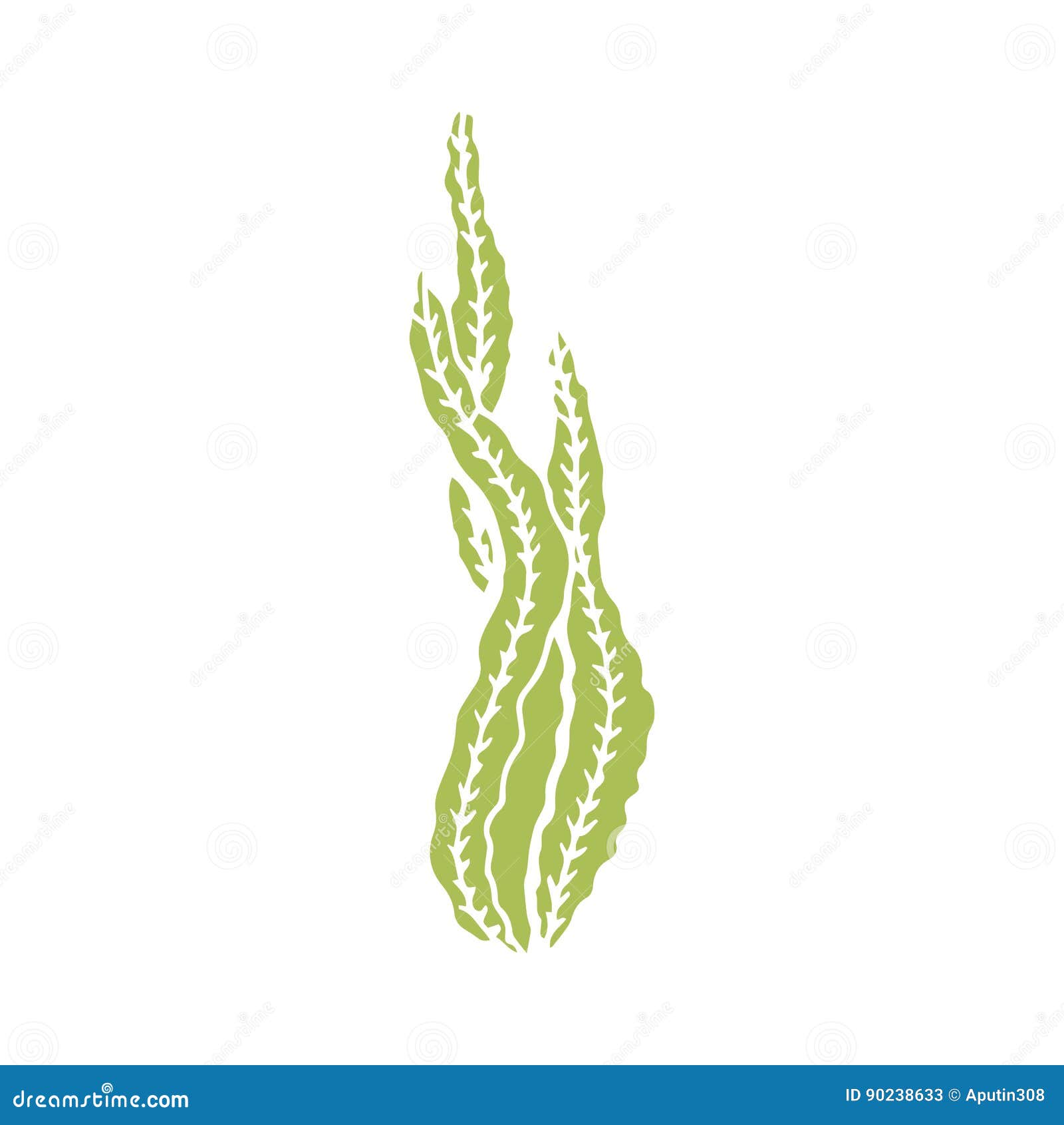 Algae hand drawing vector stock vector. Illustration of vector - 90238633