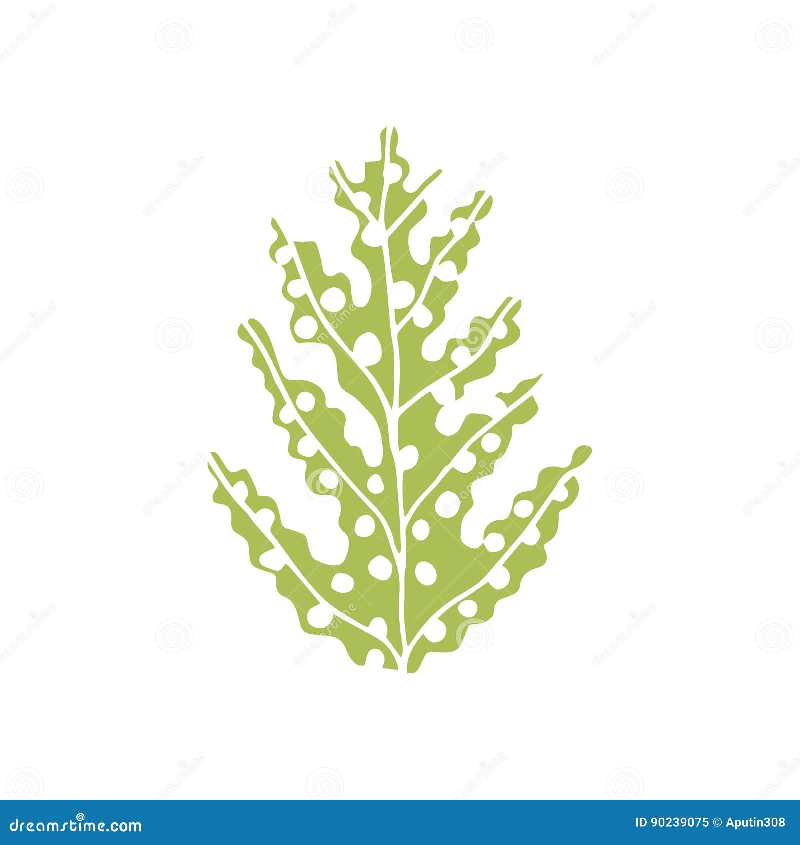 Algae hand drawing vector stock vector. Illustration of isolated - 90239075