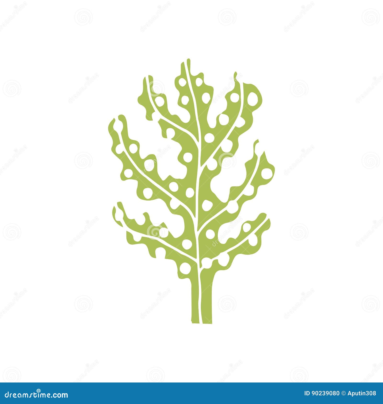 Algae hand drawing vector stock vector. Illustration of isolated - 90239080