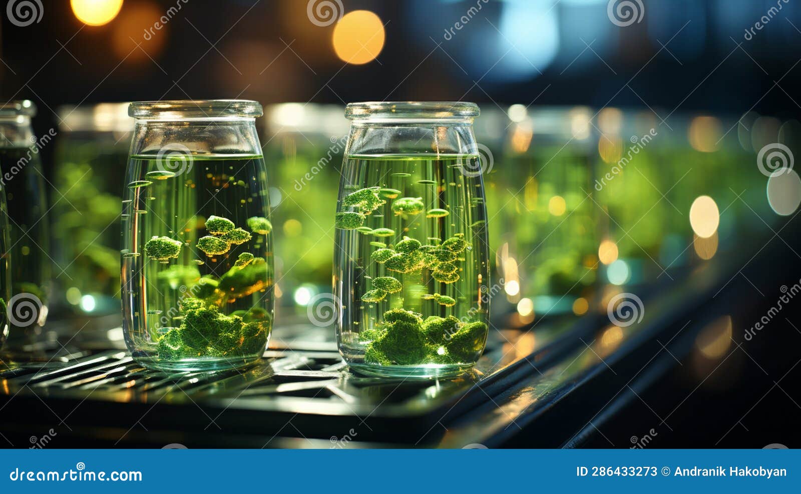Algae, Microalgae Research in Laboratories. Biotechnology, Science ...