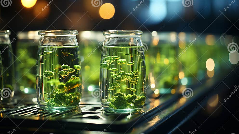 Algae, Microalgae Research in Laboratories. Biotechnology, Science ...