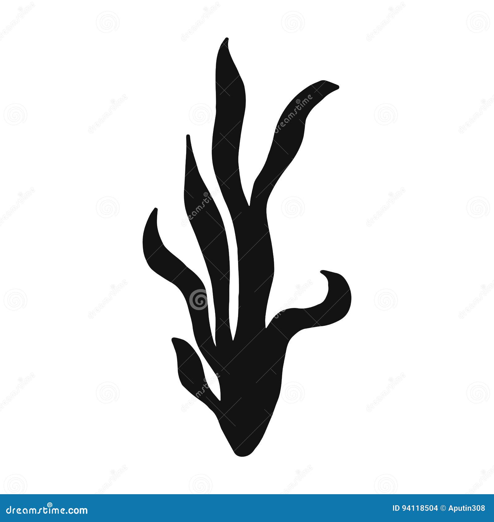 Algae Silhouette. Vector Illustration Stock Vector - Illustration of ... Algae Silhouette. Vector Illustration Stock Vector - Illustration of ...