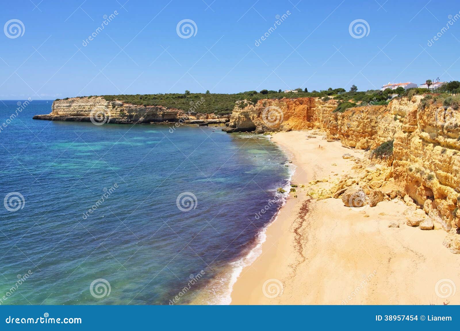 Algarve Beach Da Senhora Da Rocha Stock Photo - Image of rocha, sunny ...