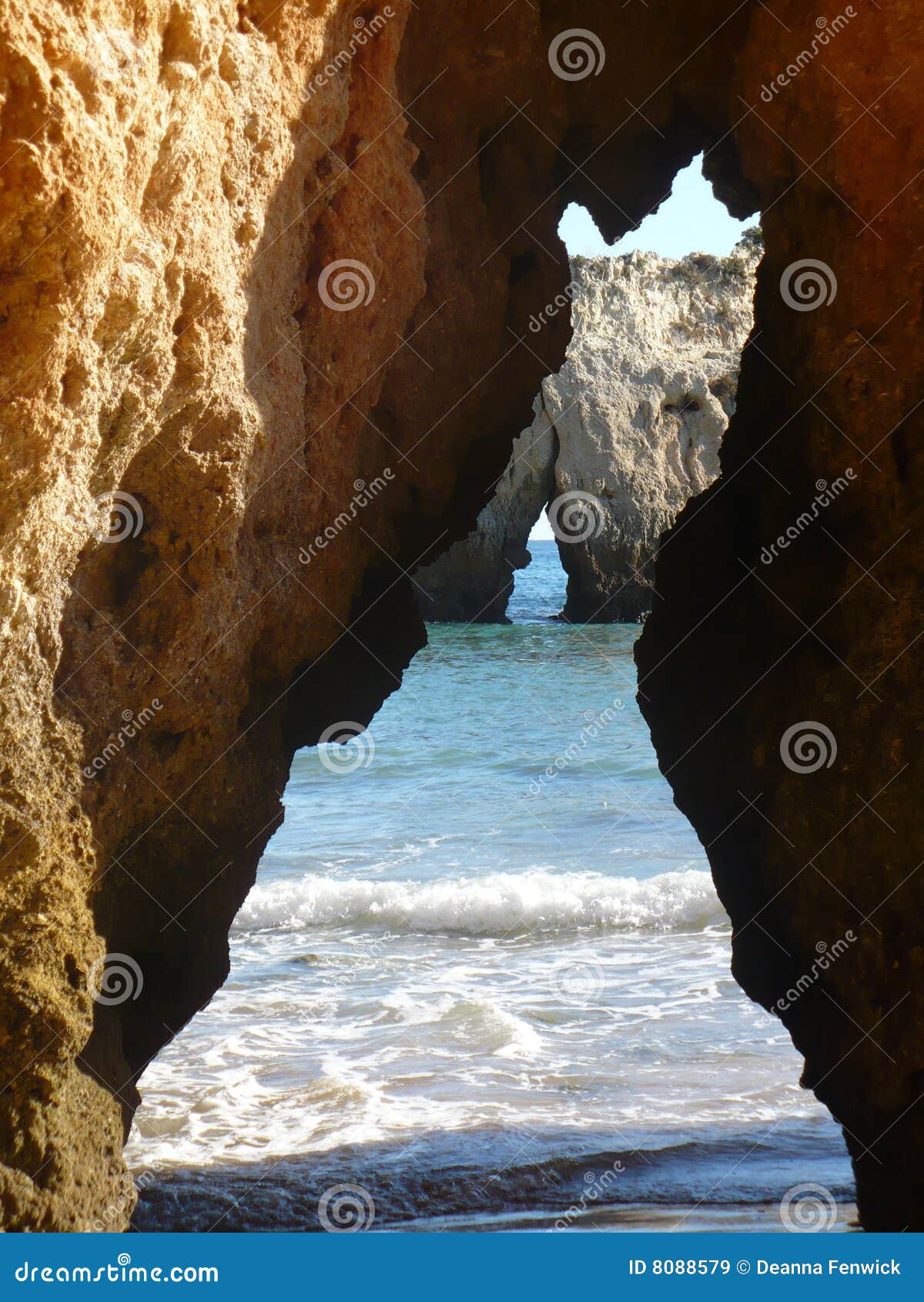 Algarve coastal cave stock image. Image of playground - 8088579