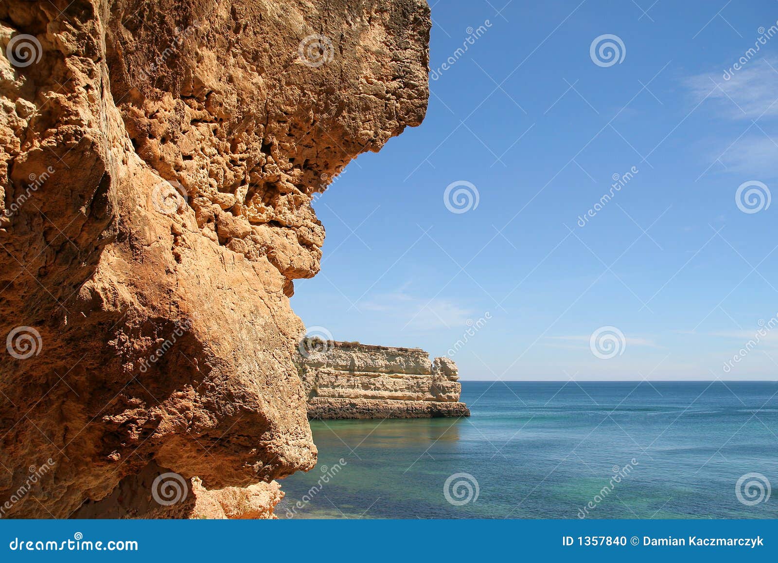 Algarve rocks stock photo. Image of huge, formations, solid - 1357840