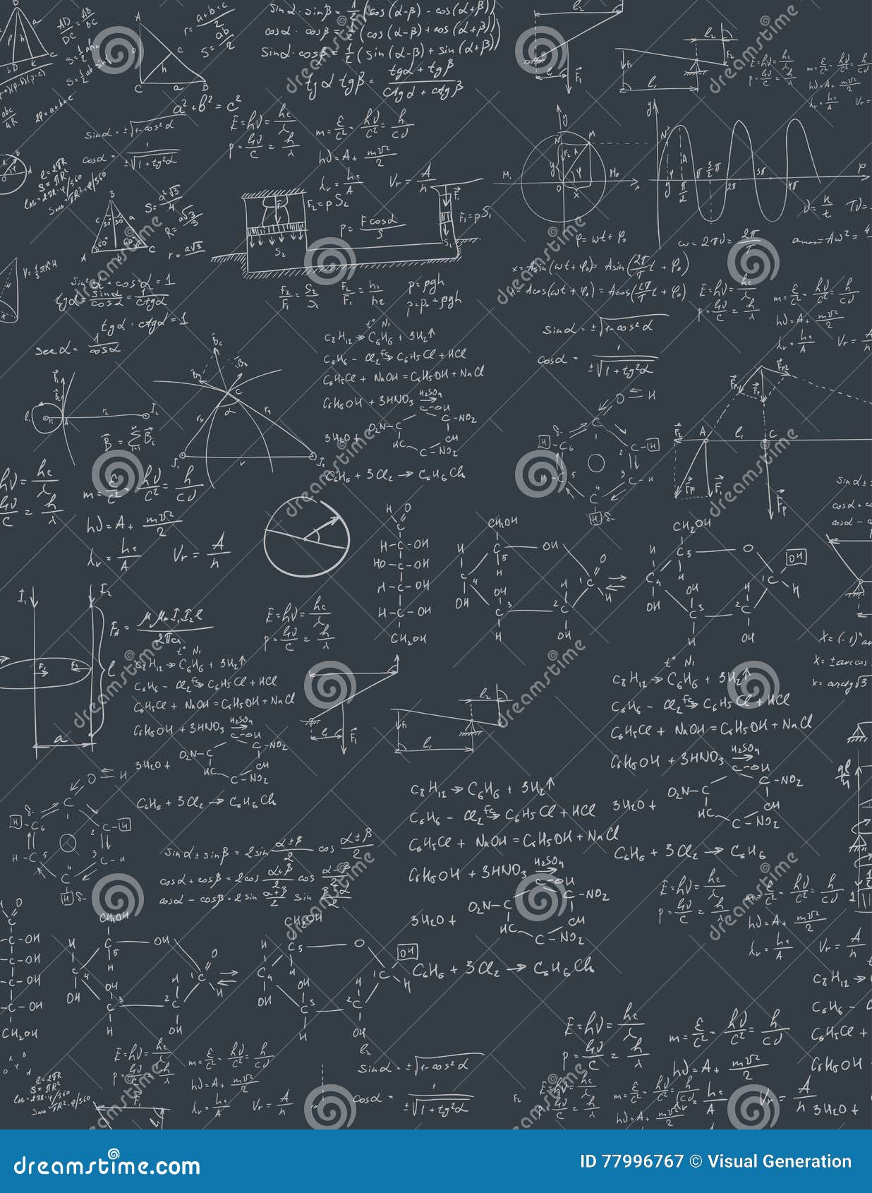 Algebra formula stock illustration. Illustration of black - 77996767
