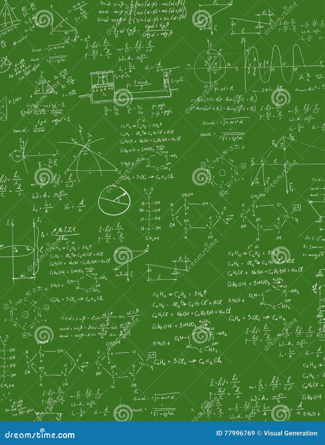 Algebra formula stock illustration. Illustration of physics - 77996769