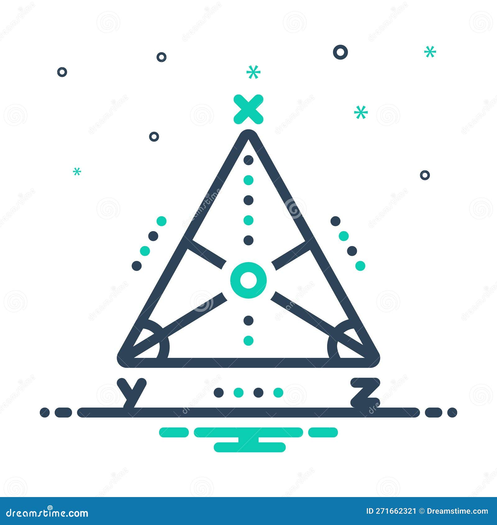 Mix Icon for Algebra, Education and Calculating Stock Vector ...