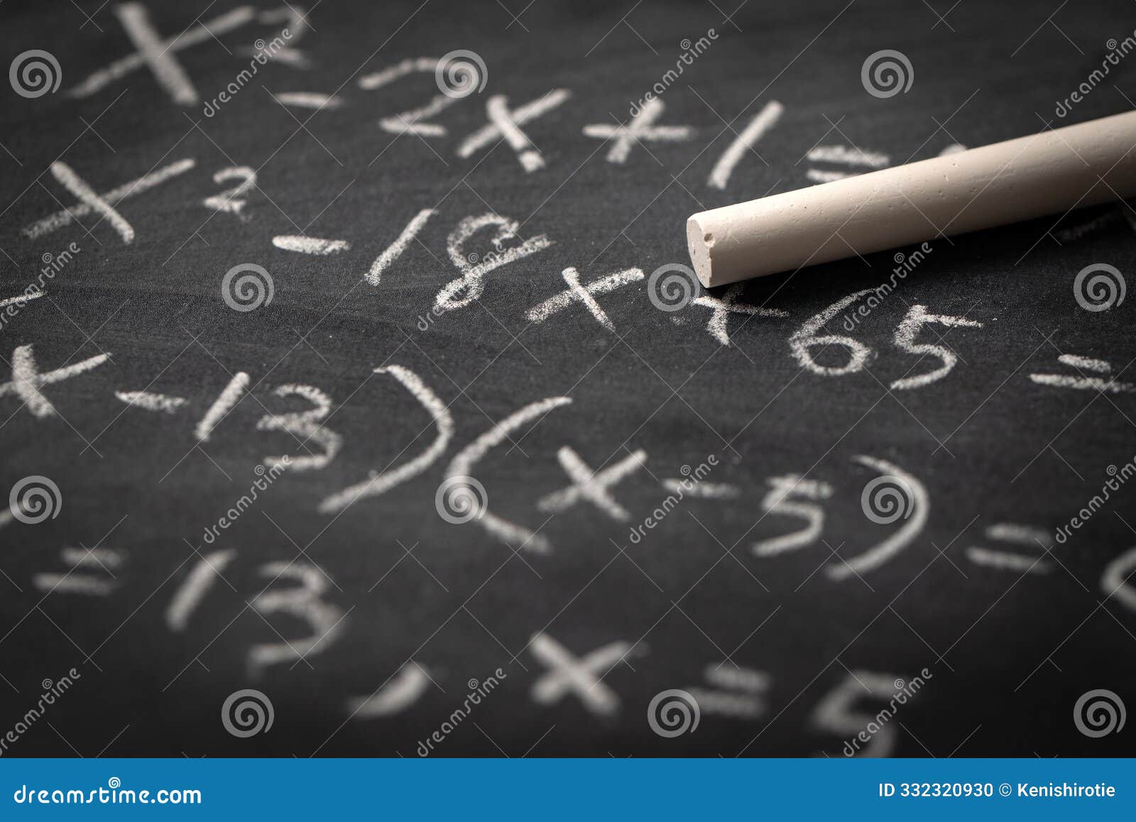 Algebra Mathematic Formula Written on Chalkboard Stock Photo - Image of ...
