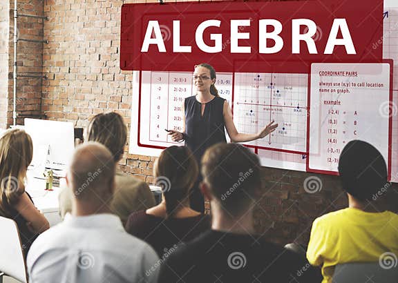 Algebra Mathematics Calculation Chart Concept Stock Image - Image of ...