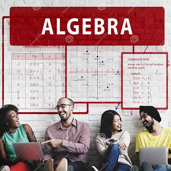 Algebra Mathematics Calculation Chart Concept Stock Image - Image of ...