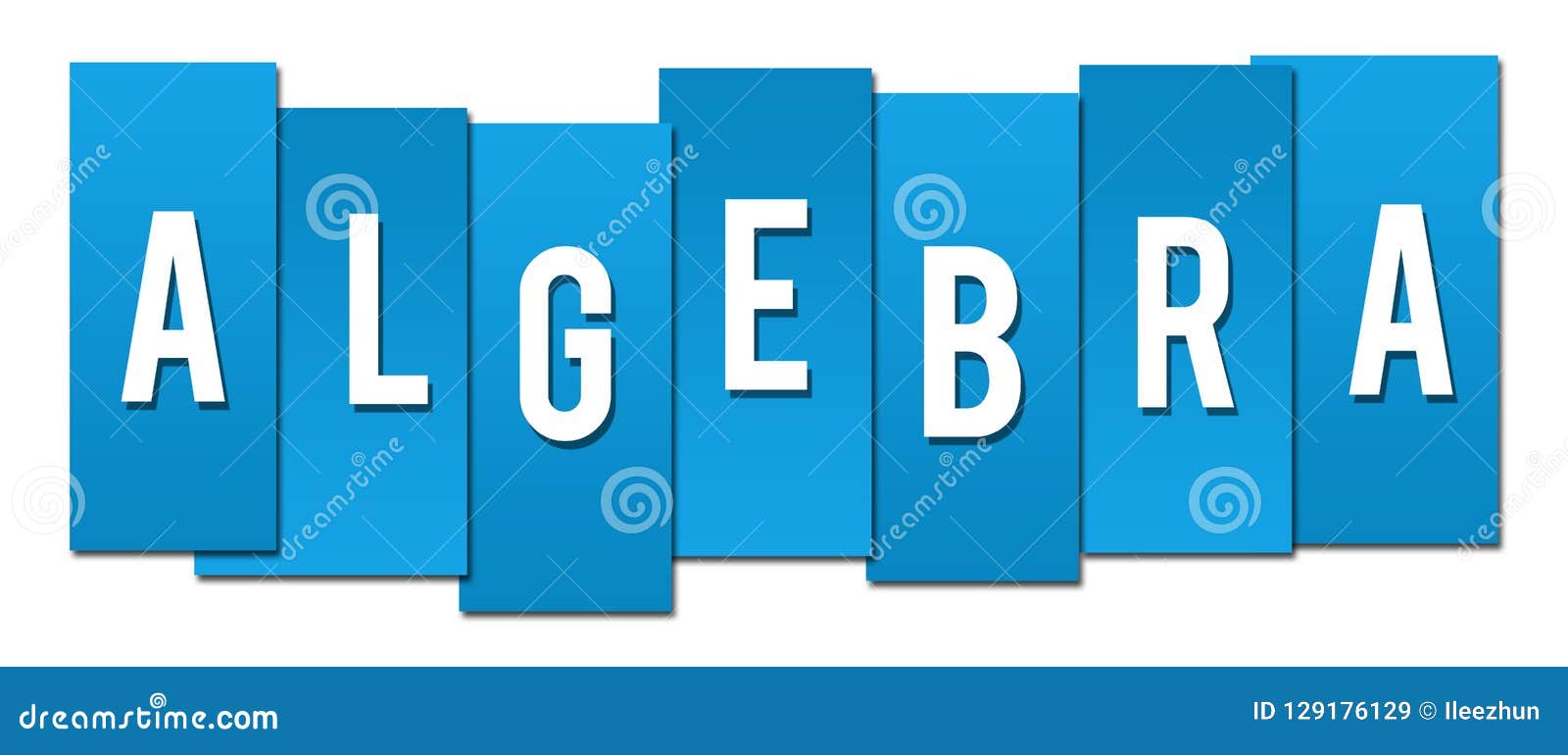 Algebra Blue Stripes stock illustration. Illustration of college ...