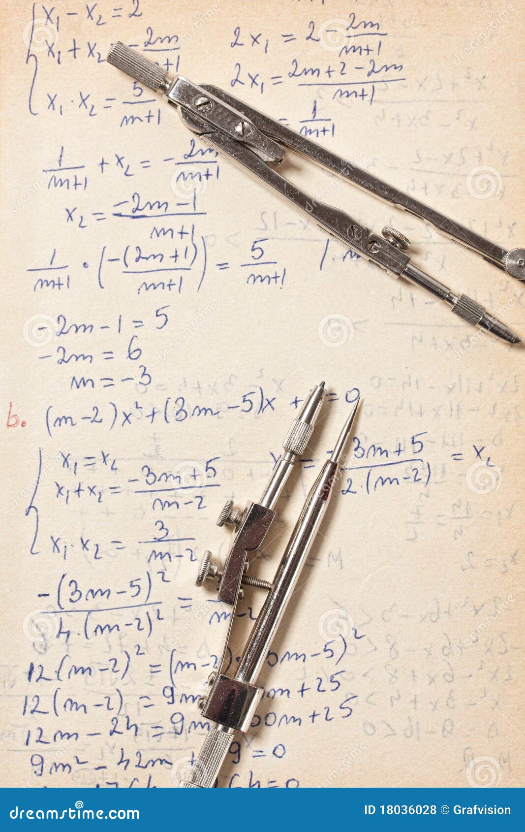 Algebral equations stock photo. Image of mathematics - 18036028