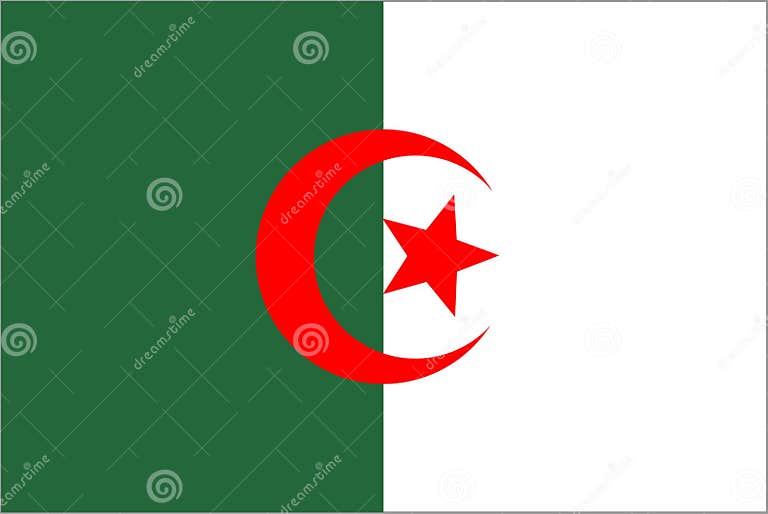 Algeria stock vector. Illustration of nations, flag, national - 30412